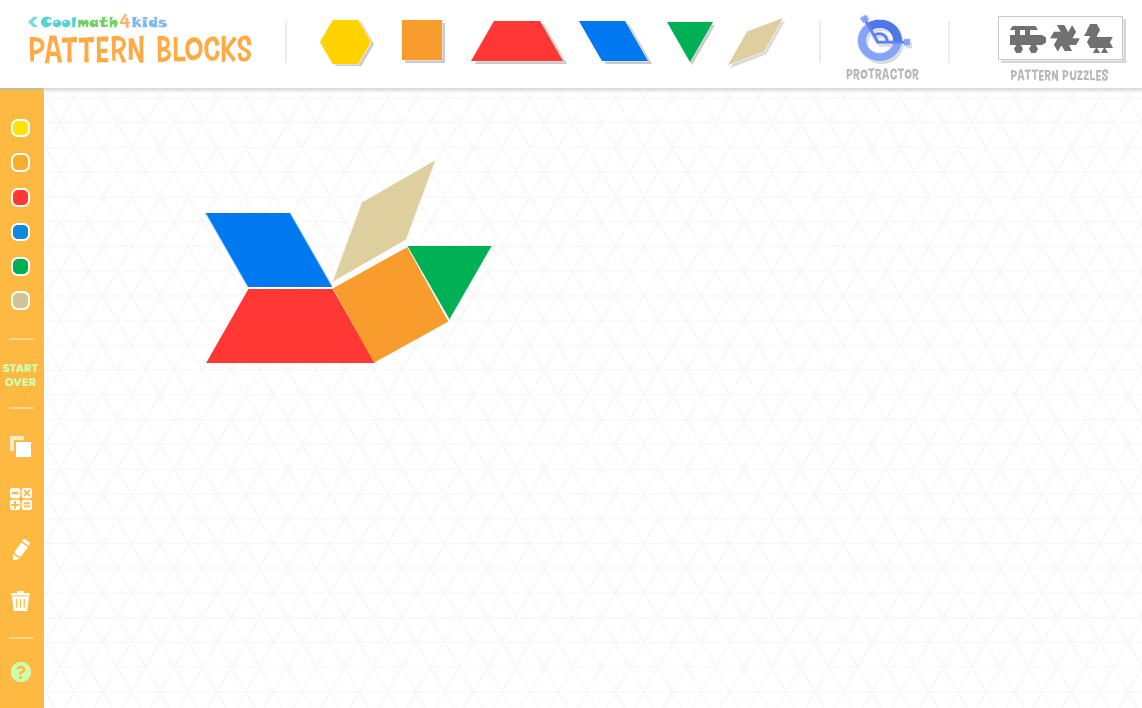 Pattern Blocks from CoolMath4Kids | A Dash of Research